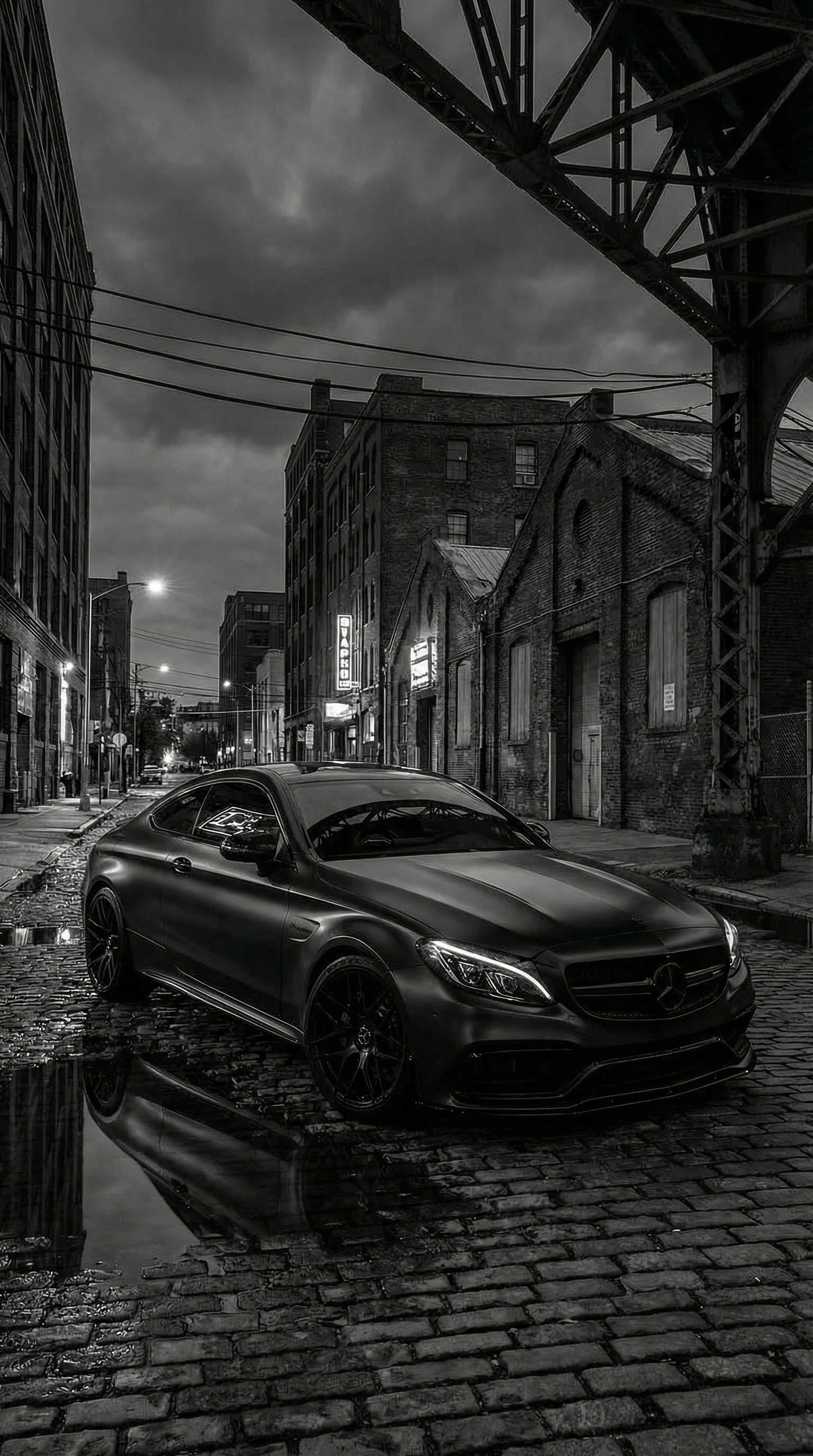 Urban Black Mercedes-AMG | Wallpaper 4k