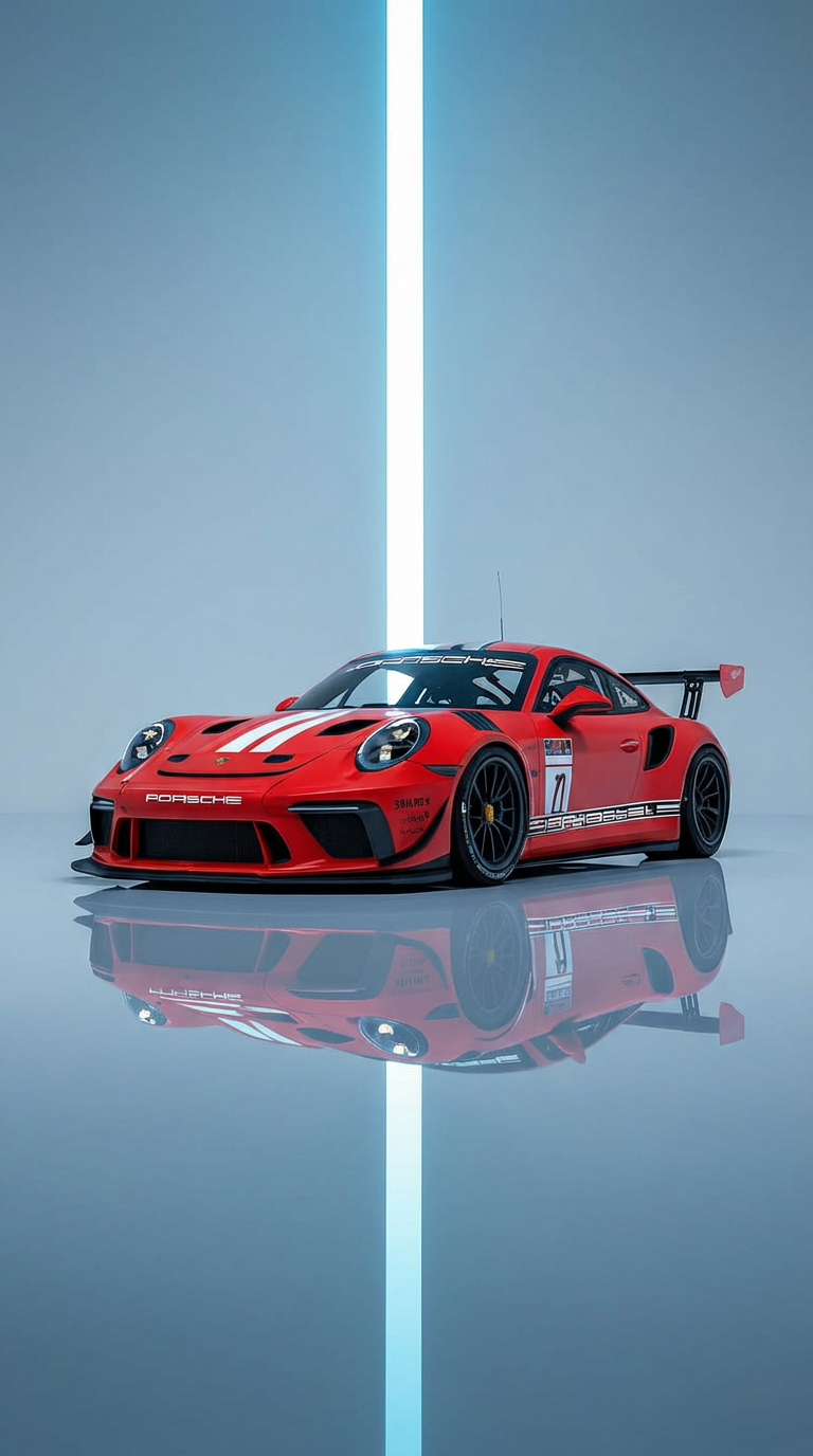Red Porsche 911 GT | Wallpaper 4k